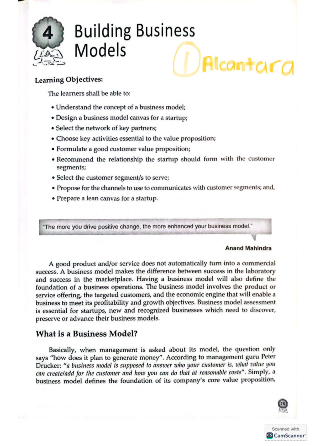 Entrep Chapter 4 - 4 Building Business Models Alcantara Learning ...