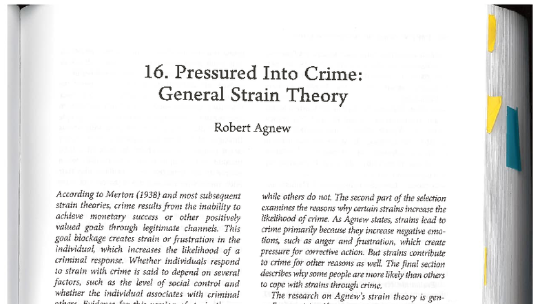 Final Exam Study Guide for ABC101: General Strain Theory Insights - Studocu