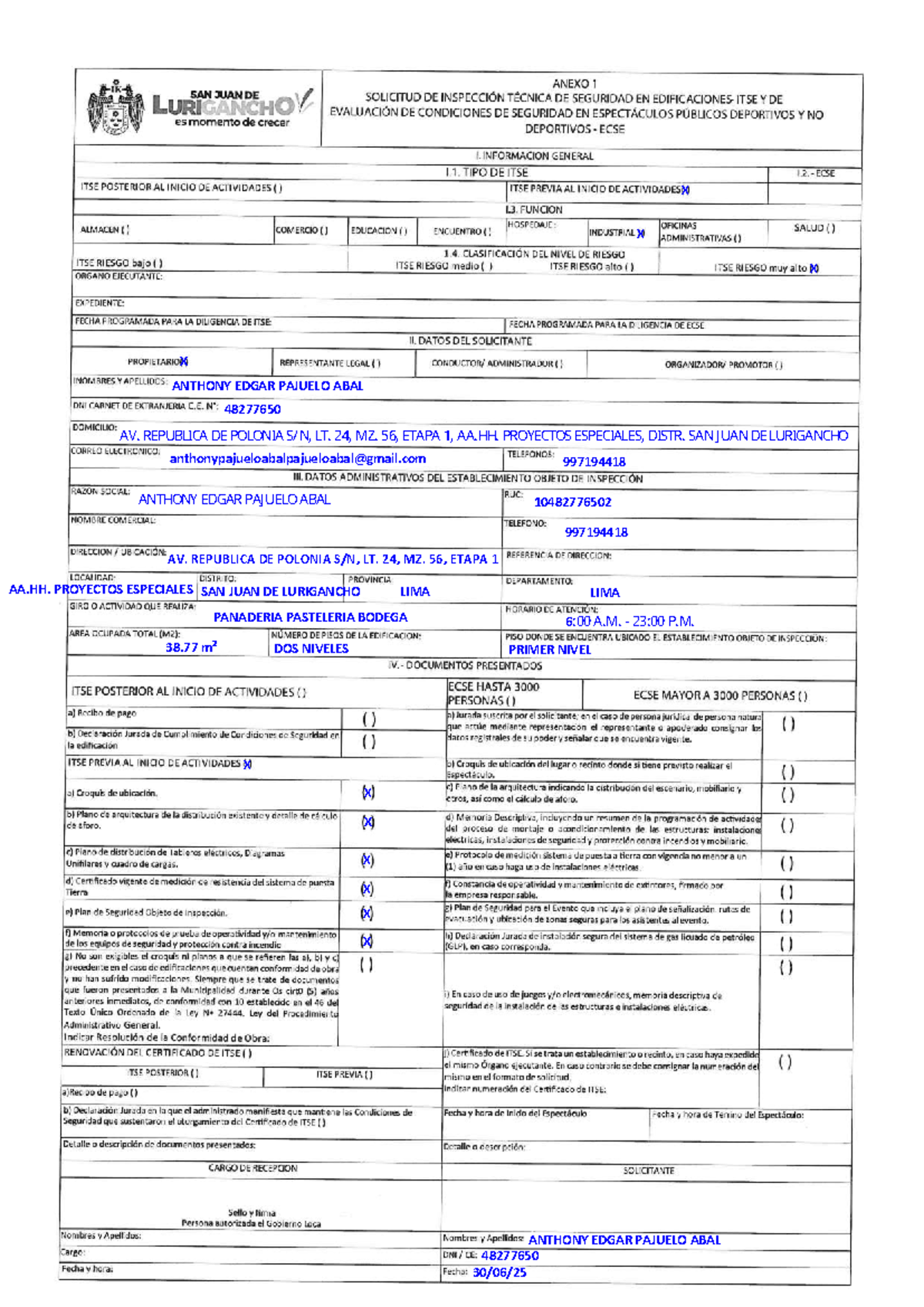 Anexos - Proyecto Panadería Pastelería Bodega 48277650 - Studocu