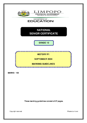 History study notes - Grade: 12 - Further Education and Training - Studocu