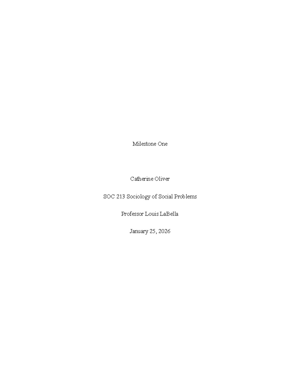 SOC 213 Milestone 1: Analyzing AI's Impact on Social Integrity - Studocu