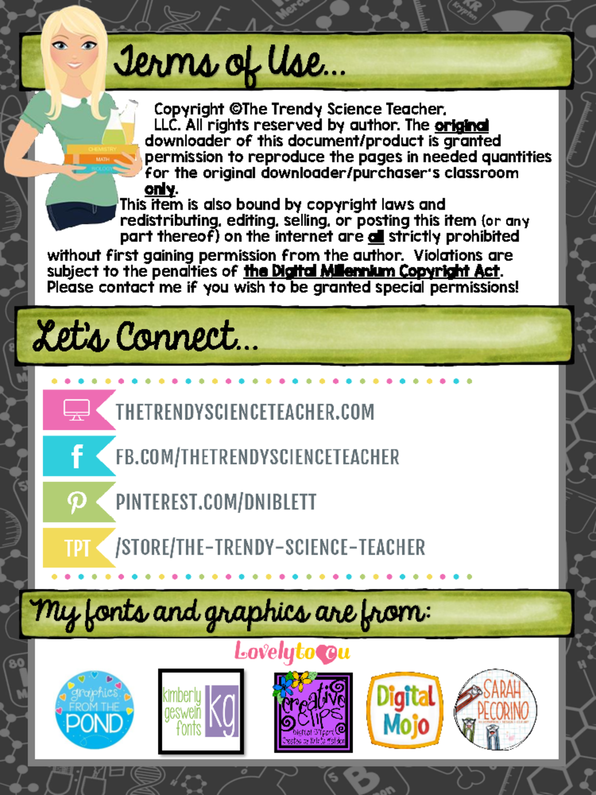READ First- Lesson PLAN Guide - Copyright ©The Trendy Science Teacher ...