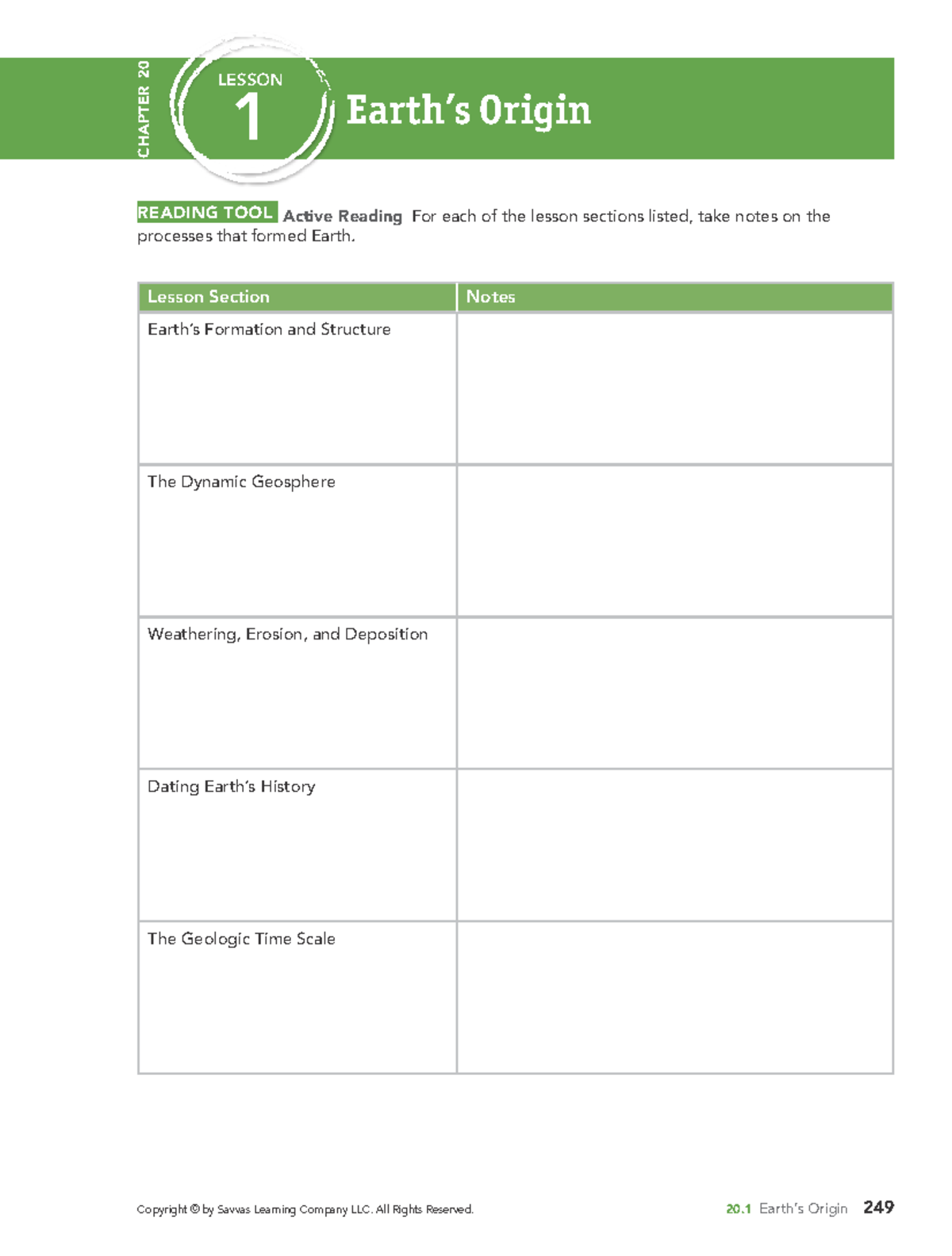 Biology Foundations Workbook History of Life - CHAPTER ####### 20 ...