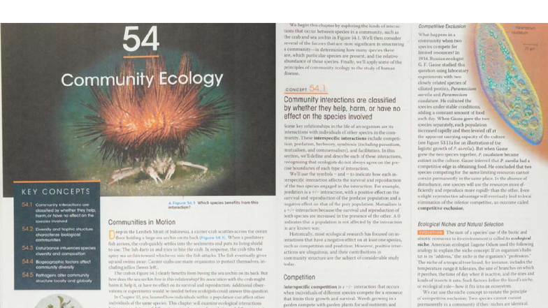 Community Ecology Concepts and Interactions (BIO 101) - Studocu