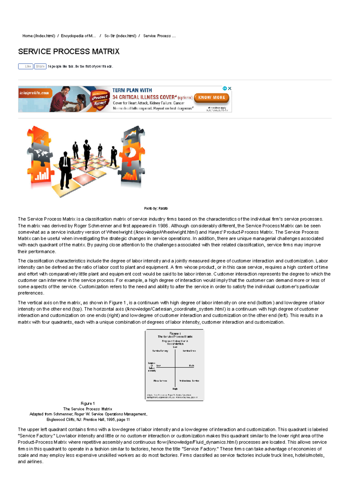 Service Process Matrix Analysis for Service Operations Management (OM ...