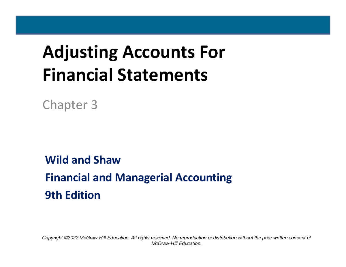 Adjusting Entries for Deferral of Expenses and Revenues (ACCT 101 ...