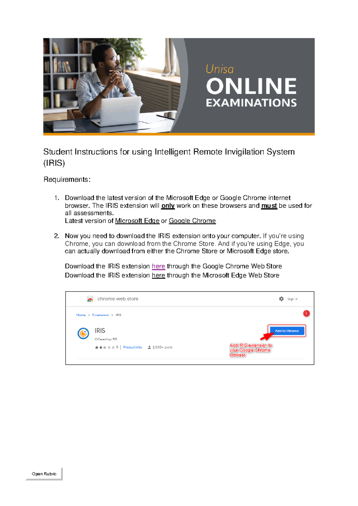 4 5857147090257316257 - Student Instructions for using Intelligent Remote Invigilation System ...