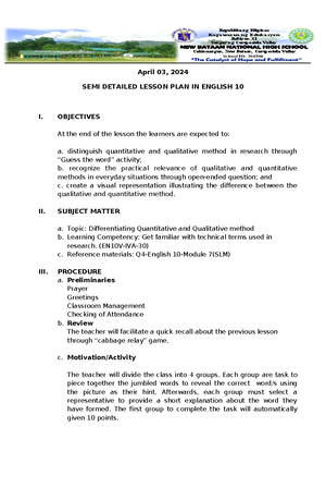7es- Semi-Detailed-Lesson-Plan- Format-6 - DAILY LESSON PLAN School ...
