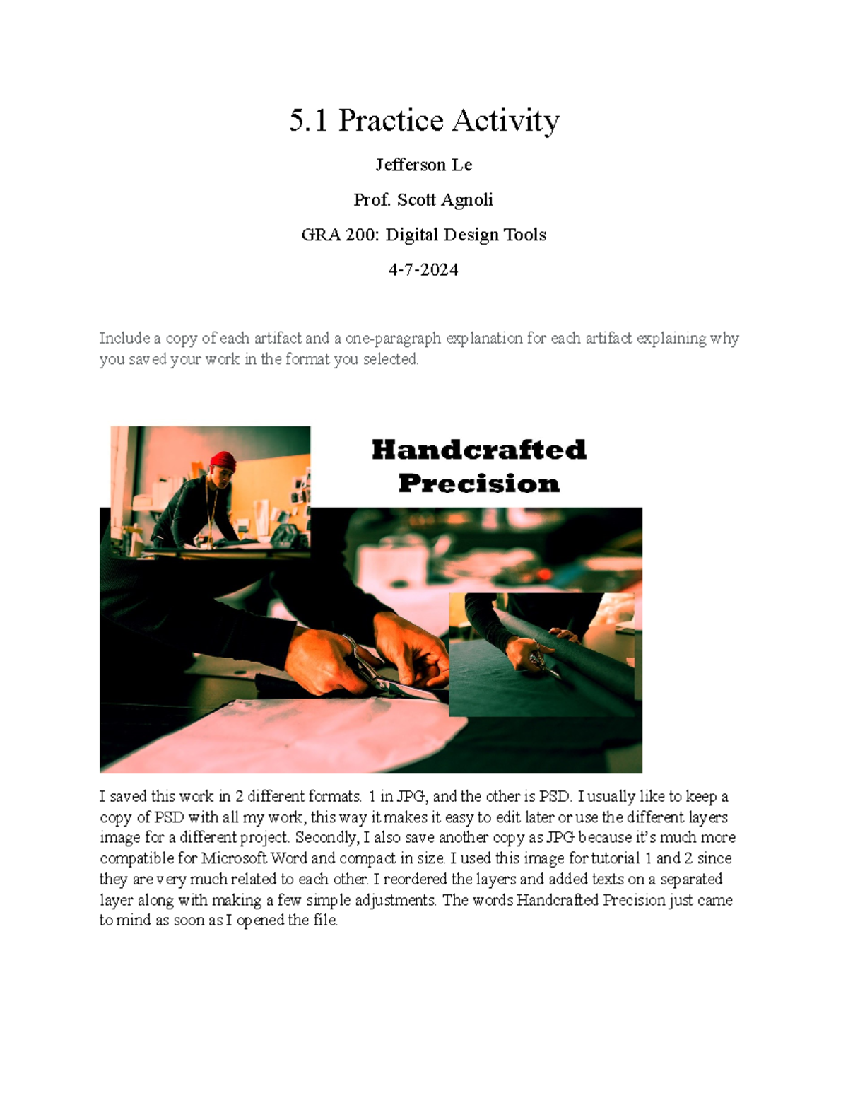 GRA-200 Practice Activity: Digital Design Formats Explained - Studocu