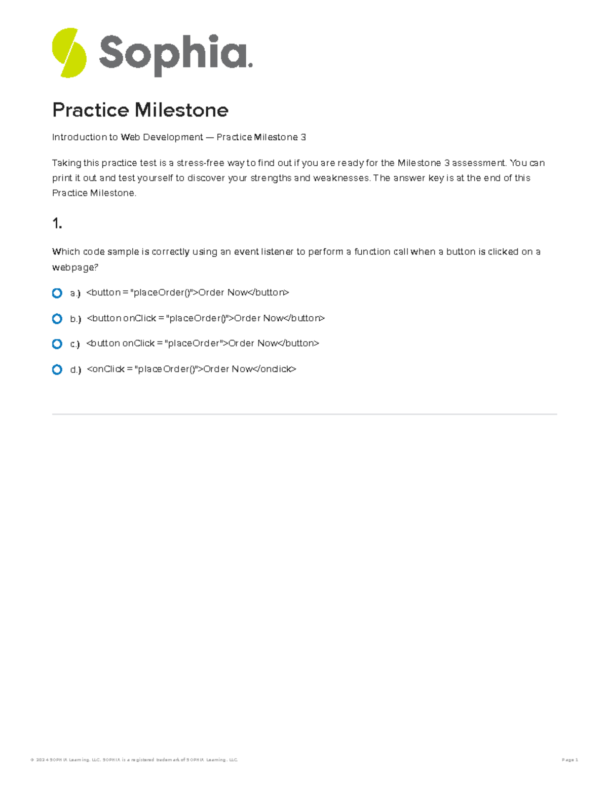 Cs1005 Unit 3 Web Development Practice Milestone Guide - Studocu