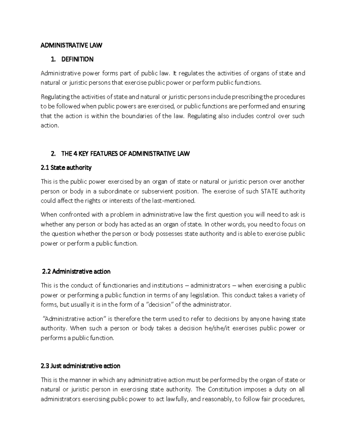 Administrative Law Overview: Key Features and Principles in Public Law ...
