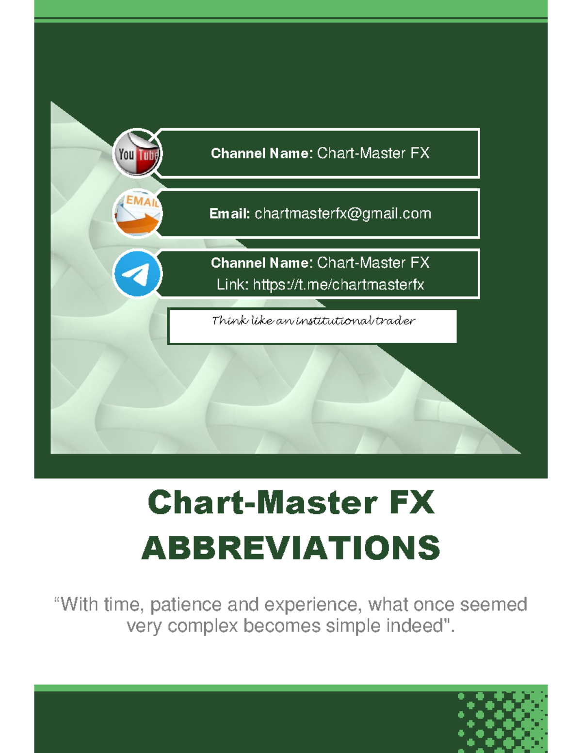 FX Course: Chart Master FX Abbreviations Guide (2021) - Studocu