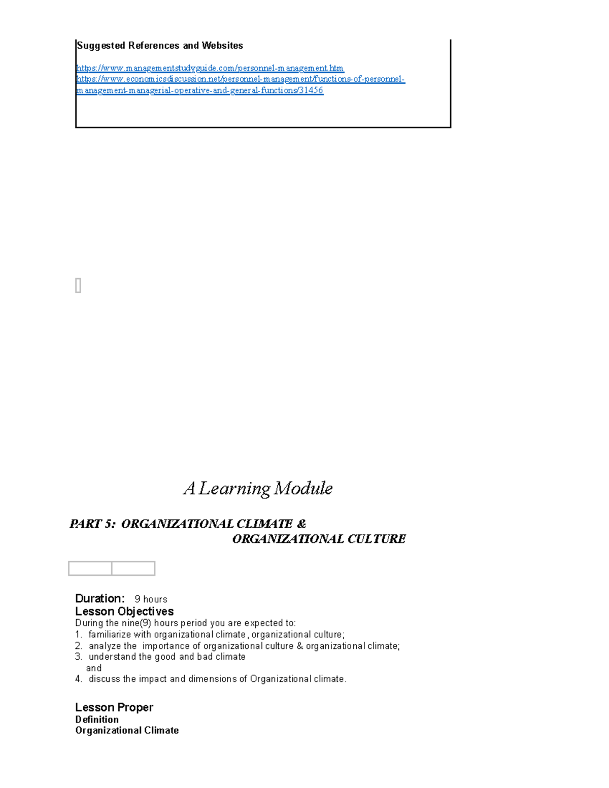 Ppm module 5-10 - additional information about personnel management ...