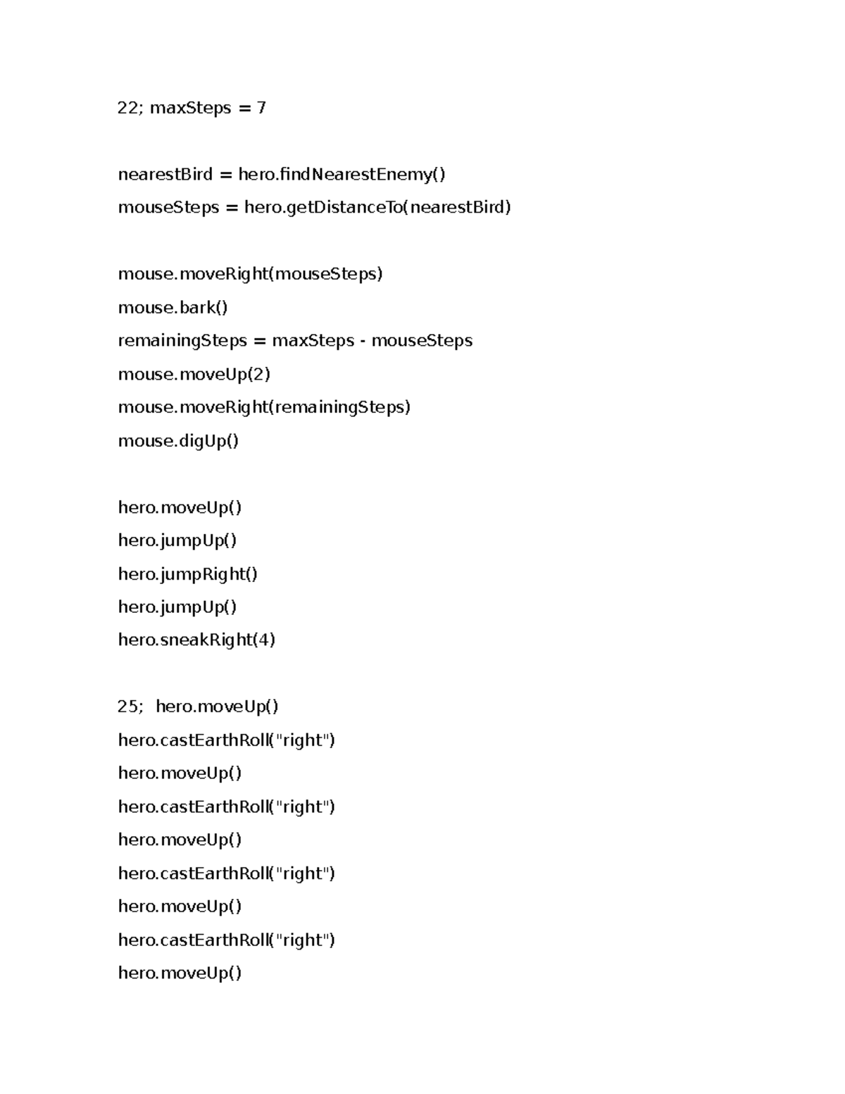 Ozaria Niveles: maxSteps, hero Actions, and Mouse Movements Guide - Studocu