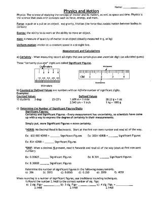 Physics - Grade: 10 - High School - Canada - Studocu