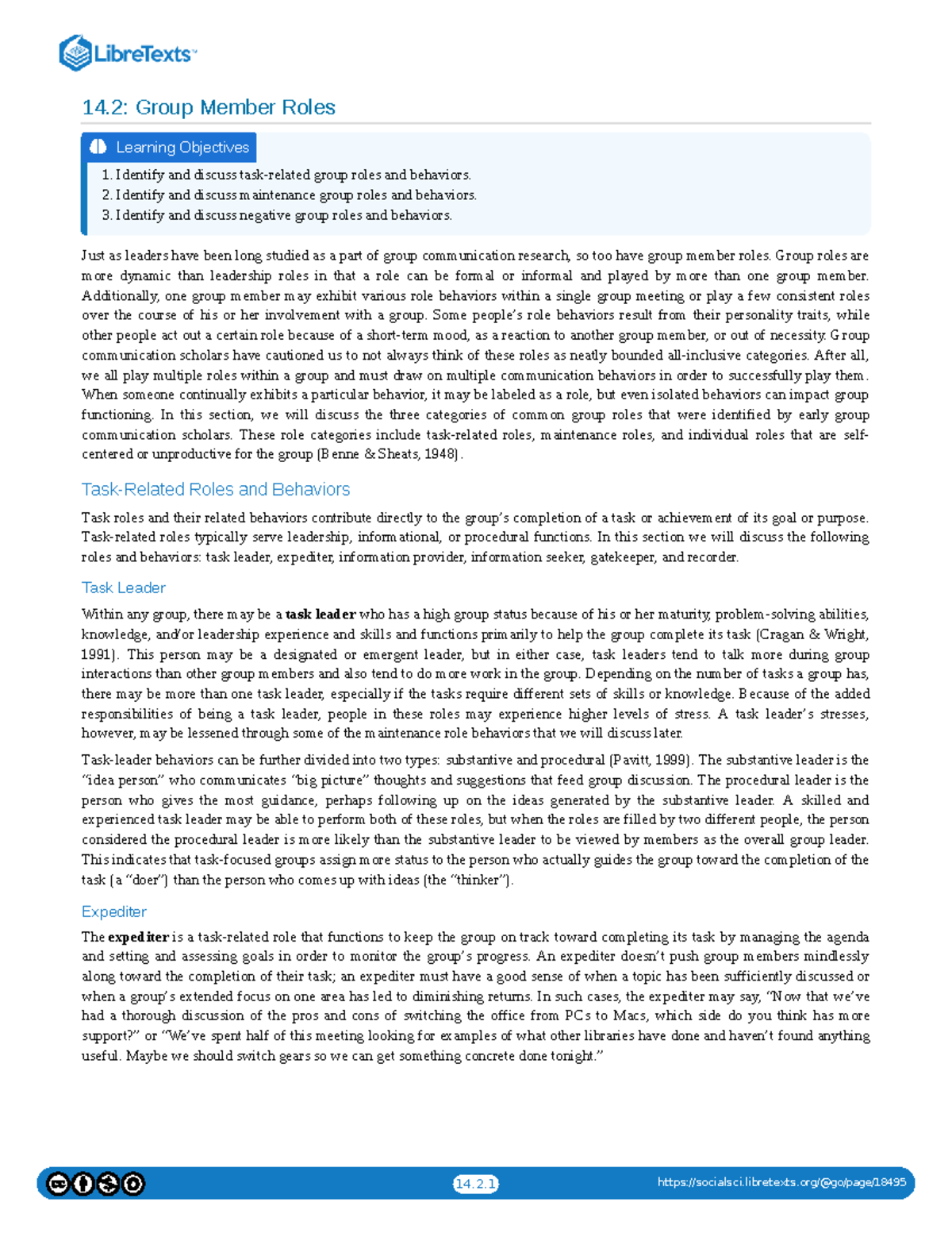 Group Member Roles in Communication: Functions & Behaviors (14.2) - Studocu