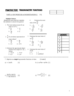 [Solved] The biology test scores were - 12U Data Management (MDM4U ...