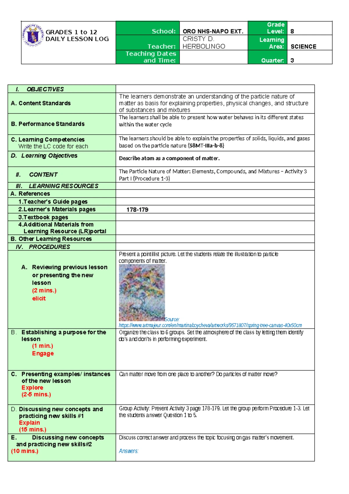 Melcs for TLE ICT CSS G9 - Essential Learning Competencies Guide - Studocu