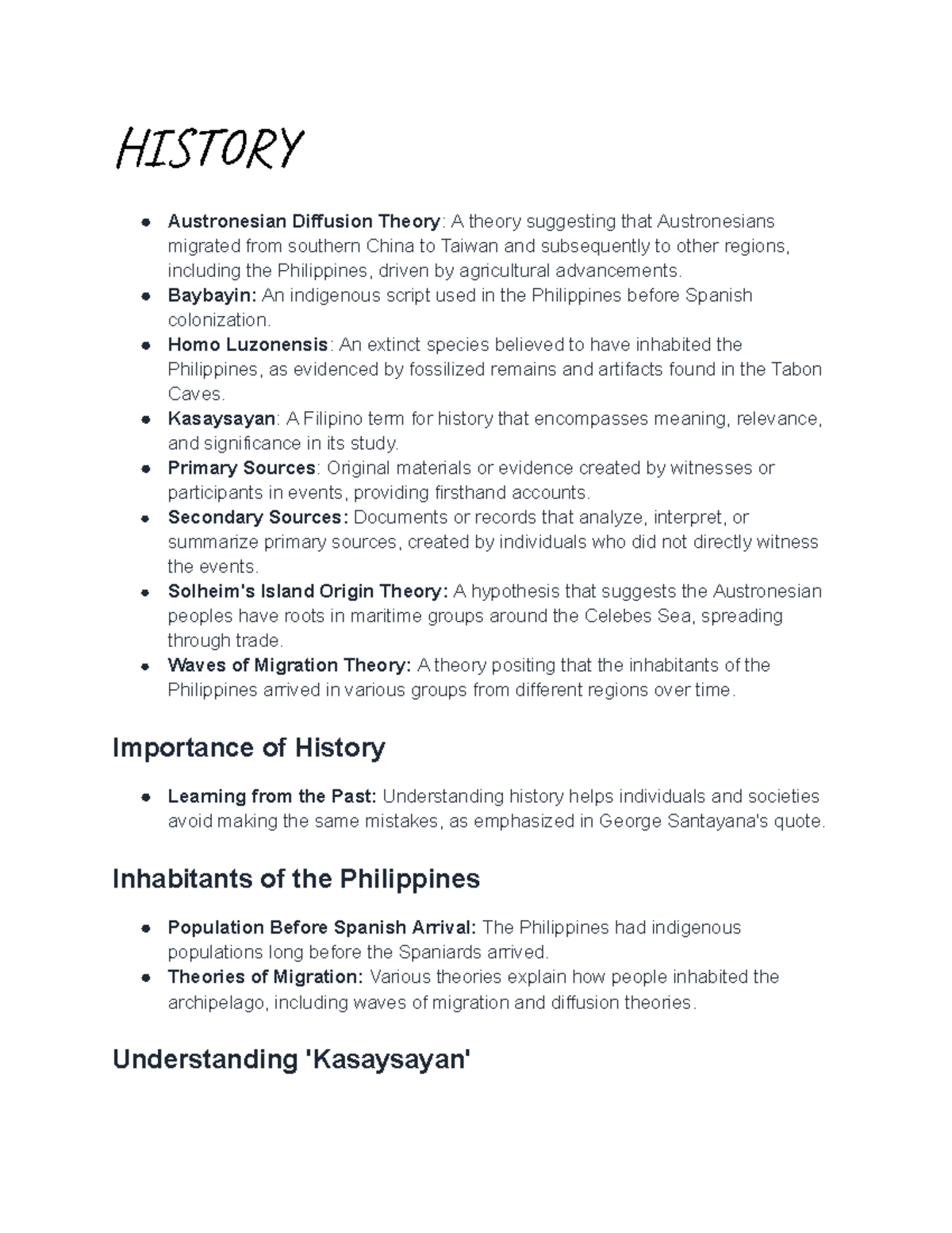 Reviewer History - HISTORY Austronesian Diffusion Theory: A theory ...