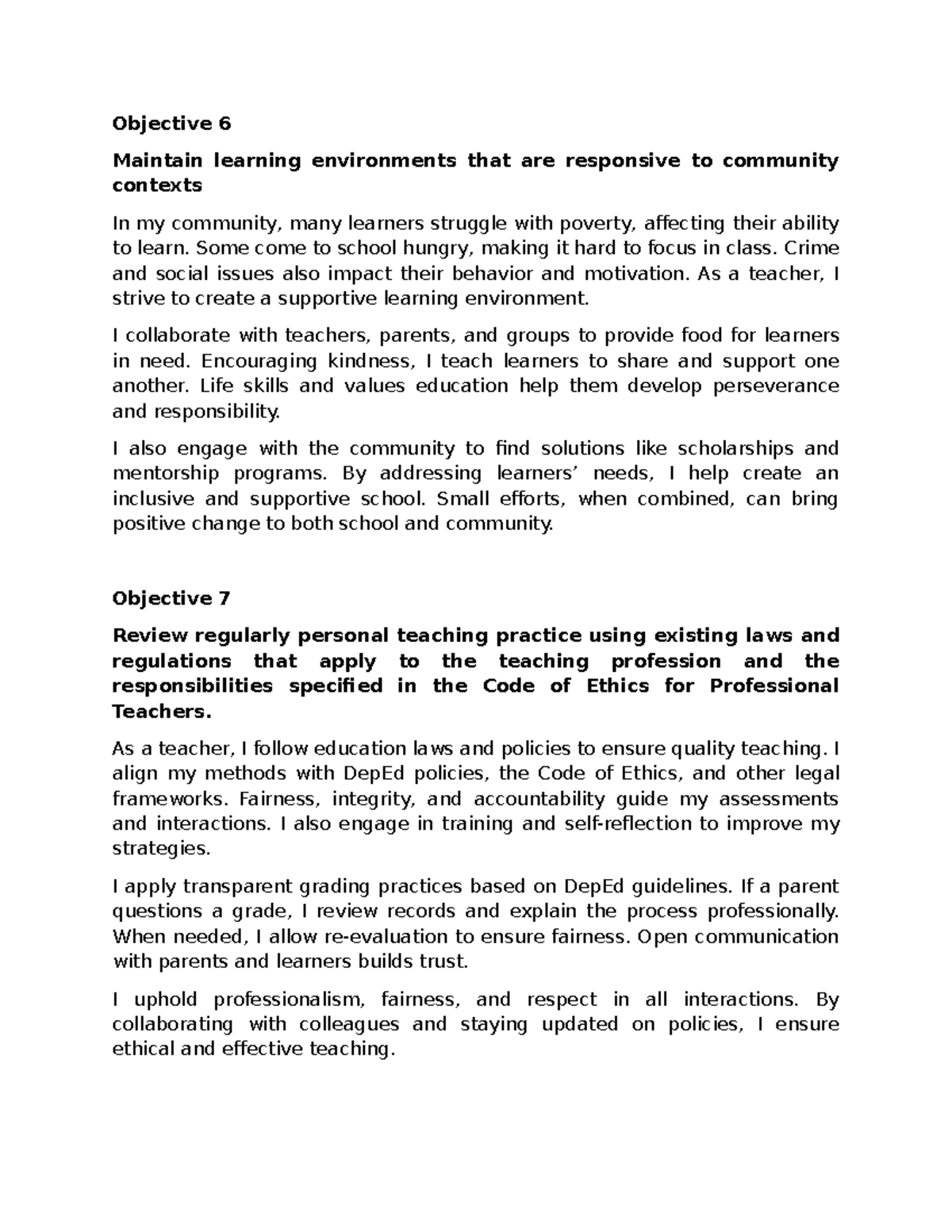 TRF SF - Enhancing Teaching Practices and Community Engagement - Studocu