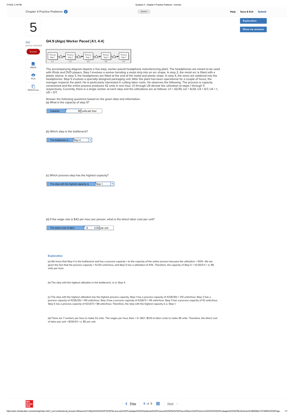 Question 5 Solutions - Practice Problems for Chapter 4 - Studocu
