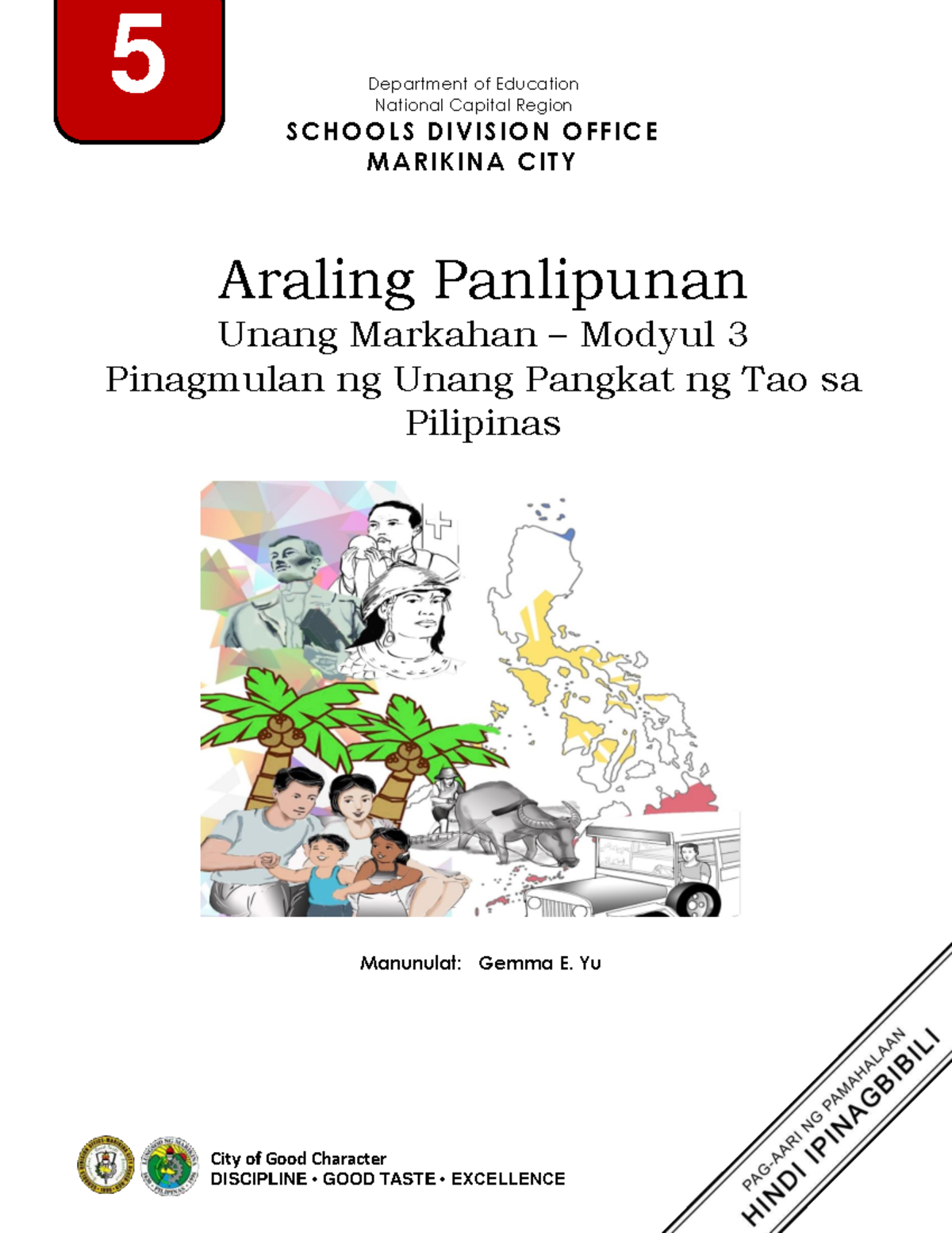 AP5 Q1 Modyul 3: Pinagmulan ng Unang Pangkat ng Tao sa Pilipinas - Studocu