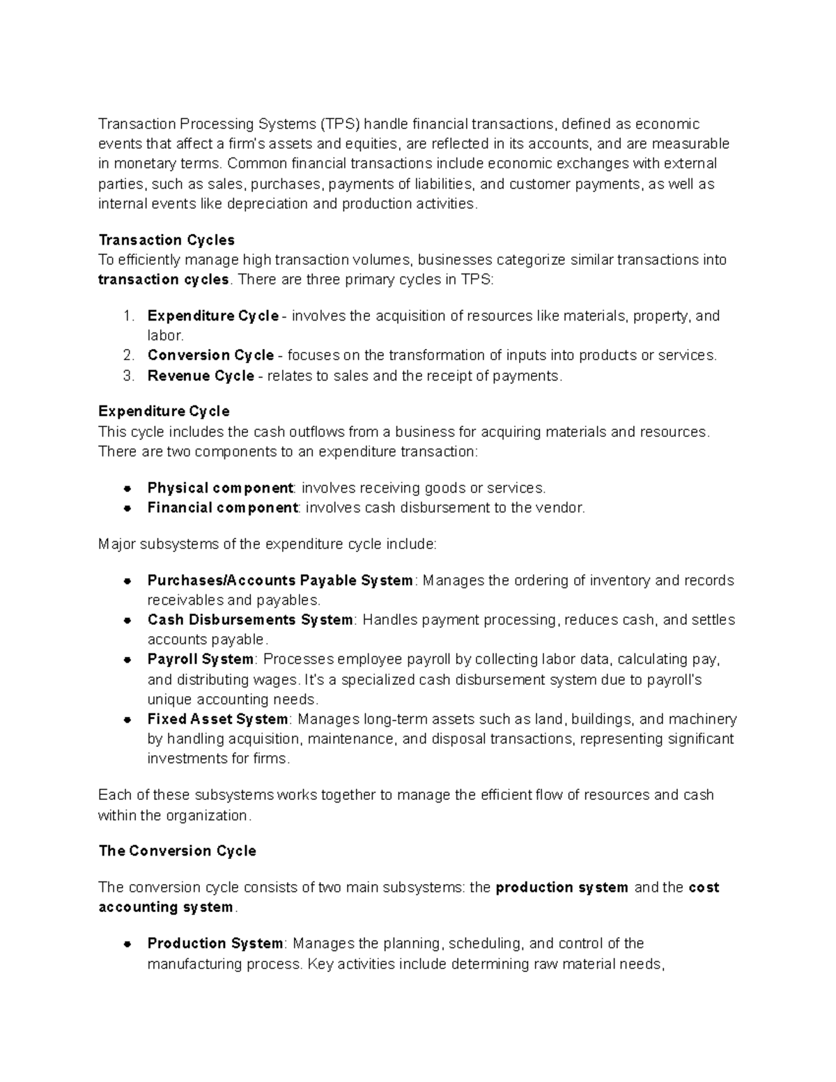 Transaction processing - Common financial transactions include economic ...