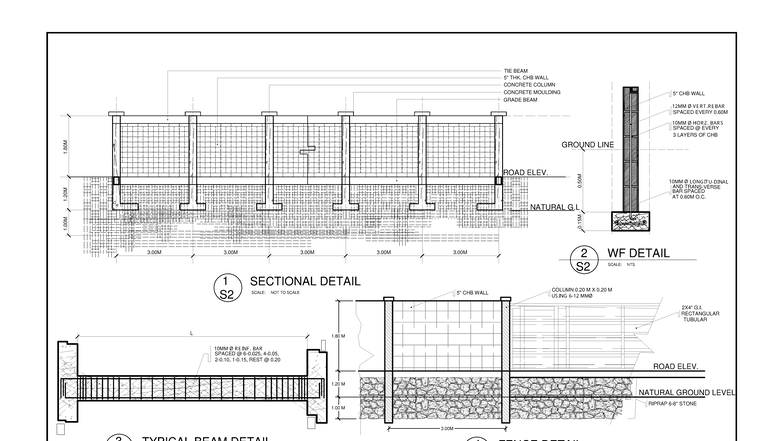 TIE BEAM & CHB WALL DETAIL FOR CIVIL ENG PROJECT S2 3 - Studocu