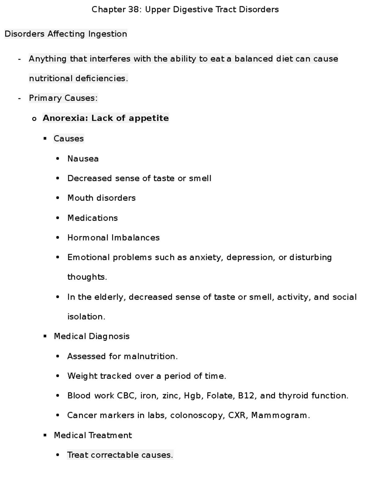Chapter 38: Disorders of the Upper Digestive Tract and Their Impact ...