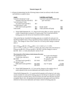 Tutorial+chapter+8 solution - Tutorial chapter 8_solution Consider the following balance sheet ...