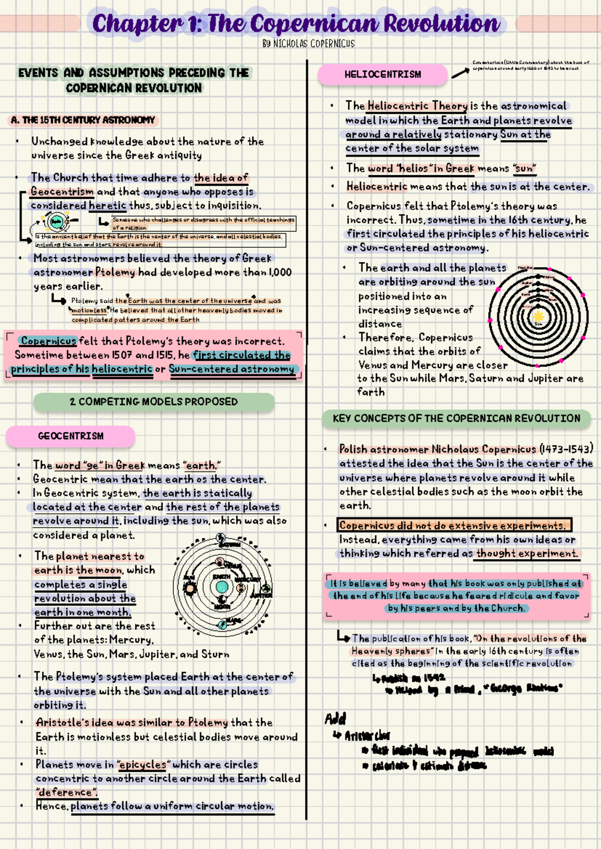 STS 101: Chapter 1 - Understanding the Copernican Revolution - Studocu
