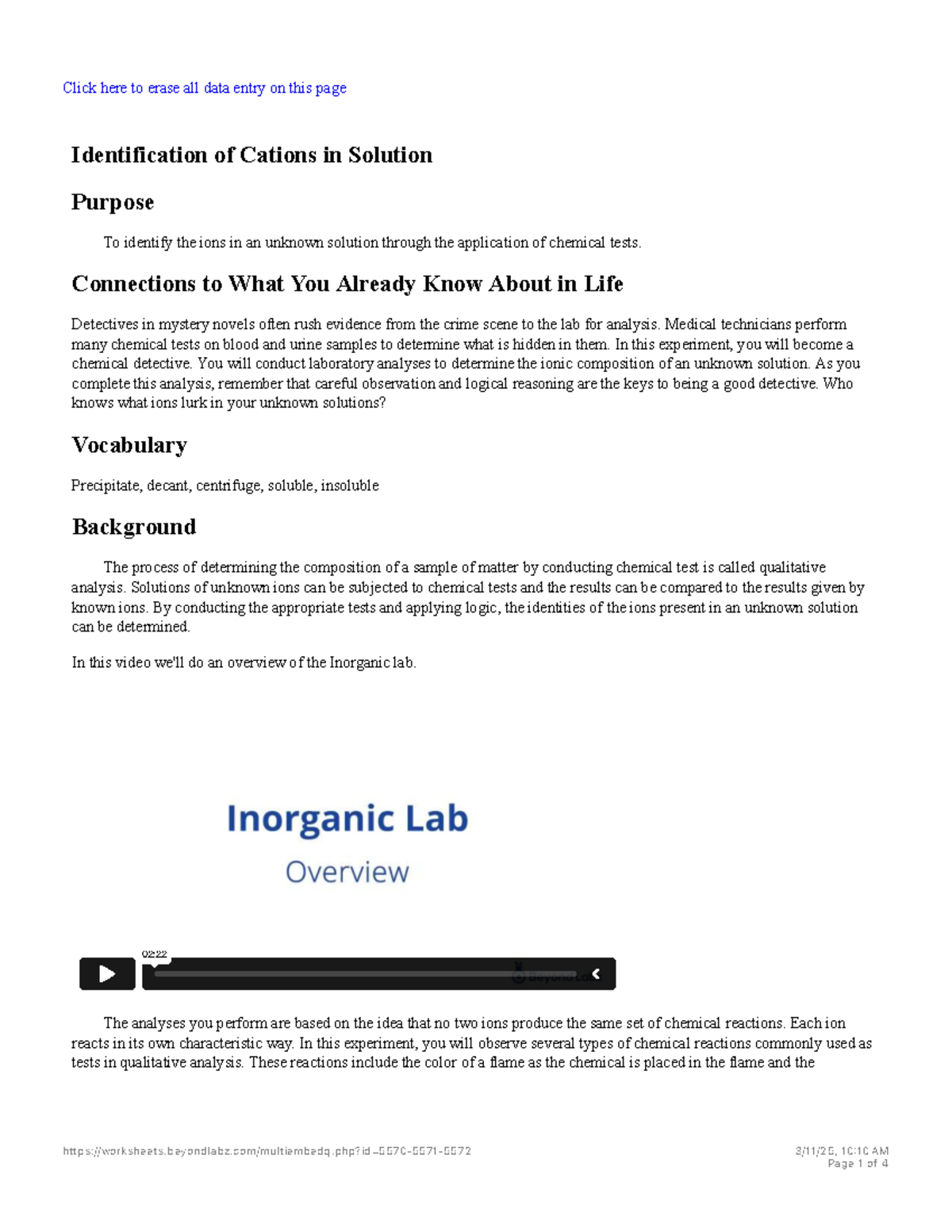 Identification of cations in solution: Beyond Labz 2.0 assessment 2 ...