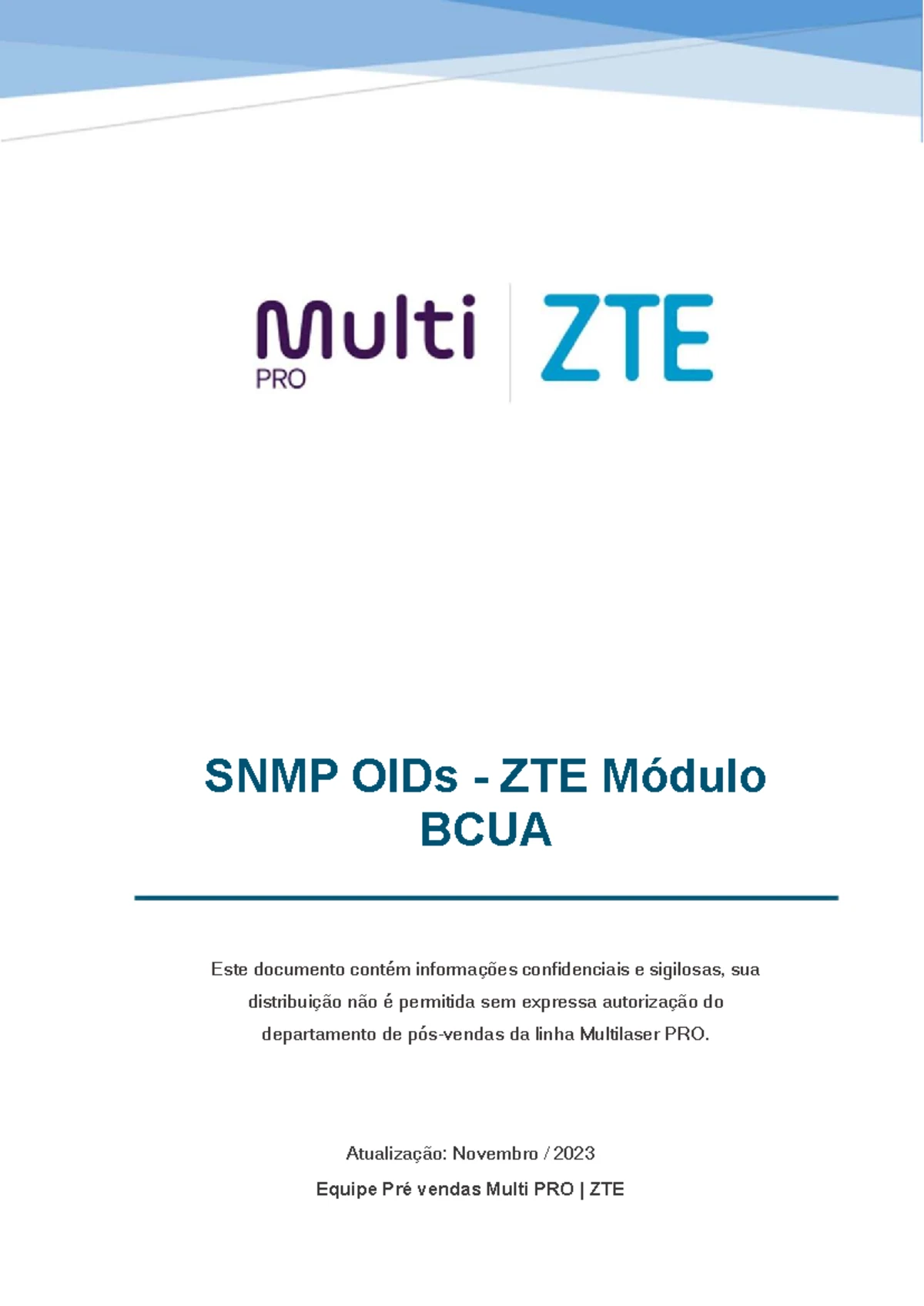 Guia de Configuração do Roteador ZTE H3601P - Manual R311 - Studocu