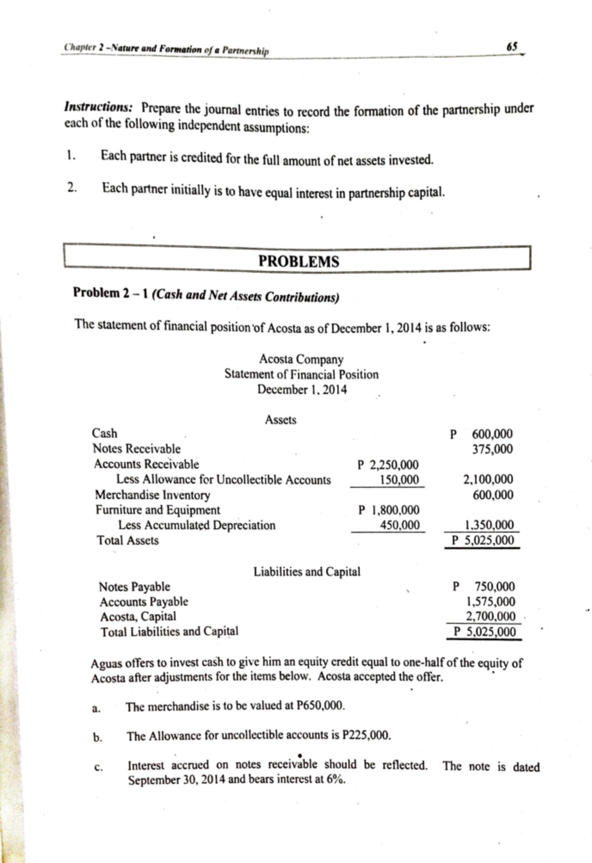 Partnership formation problems - \ f: I Chapter 1-Nat11n and Formation ...