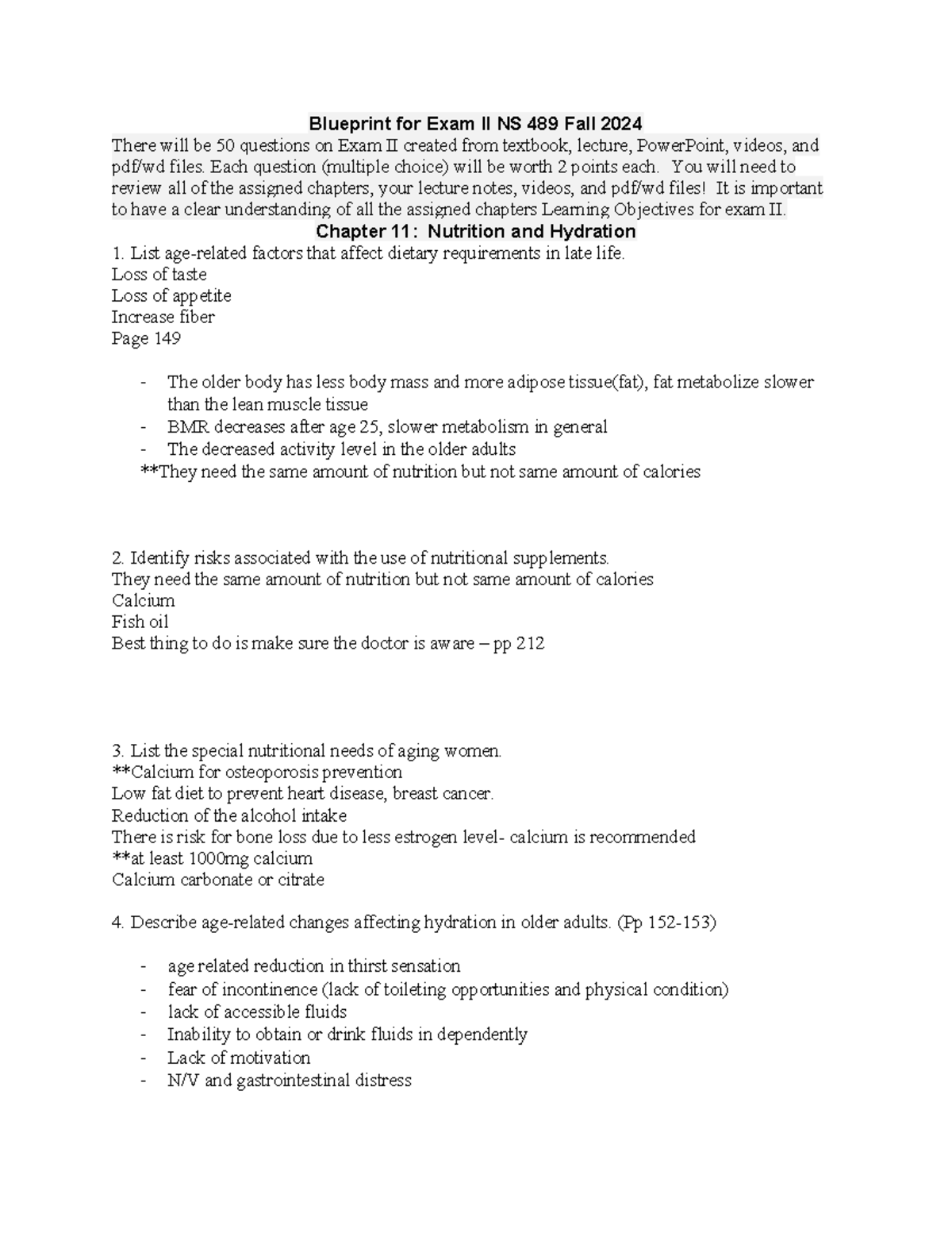 Blueprint for Exam II NS 489 Fall 2024 EVA - Blueprint for Exam II NS ...