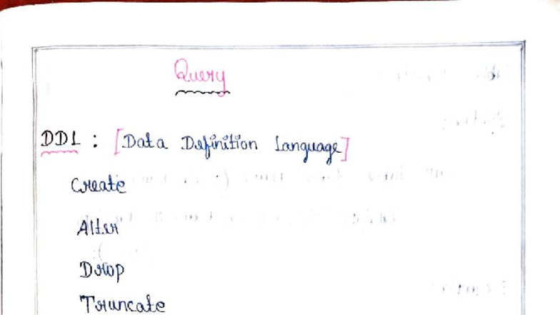 Query DDL & DML: Database Creation & Manipulation Techniques - Studocu