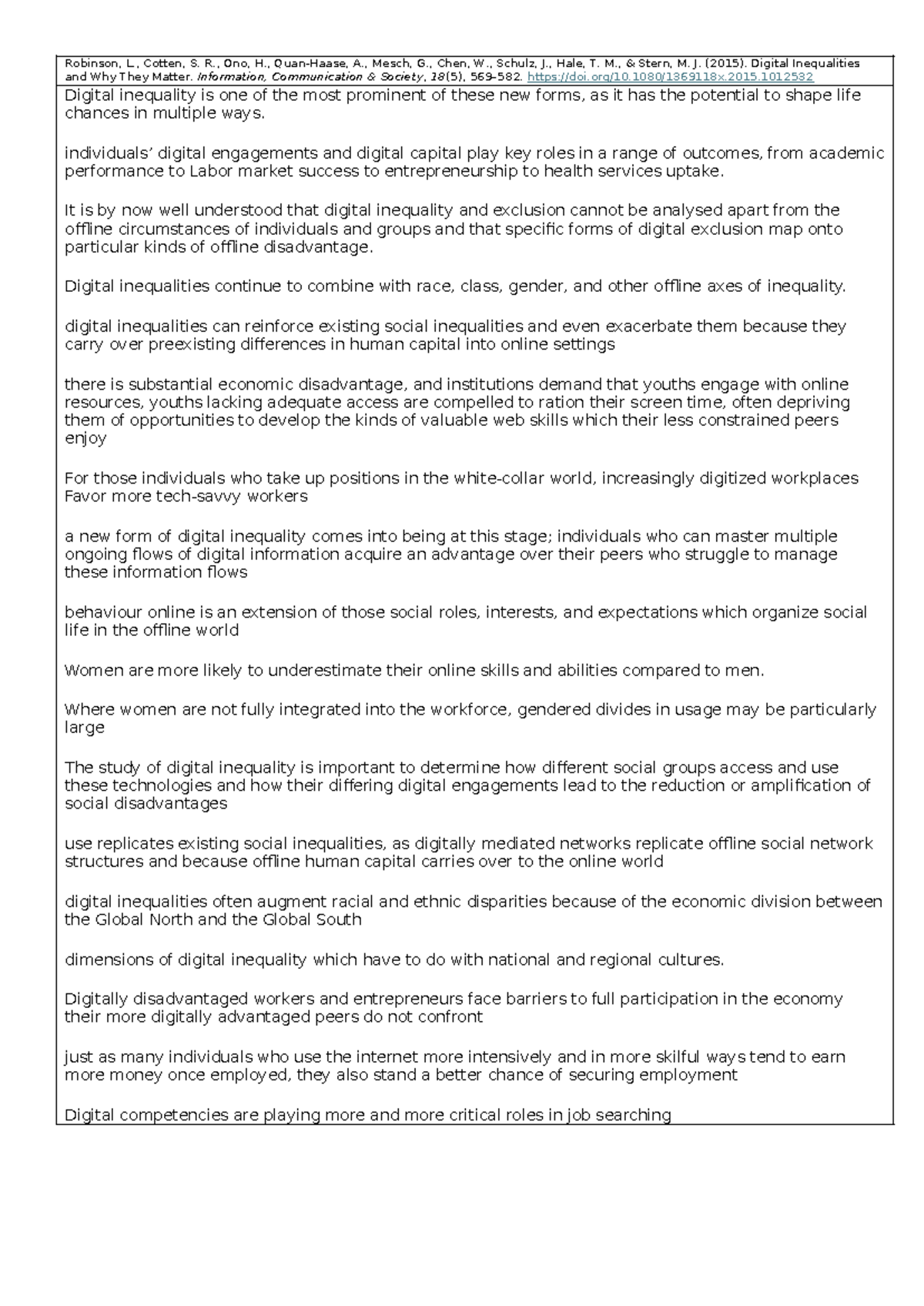 Digital Inequalities: Understanding Social Disparities in ICT Access ...