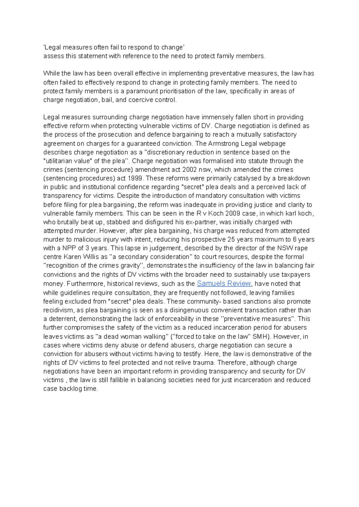 Assessing Legal Measures in Protecting Family Members: A Critical ...