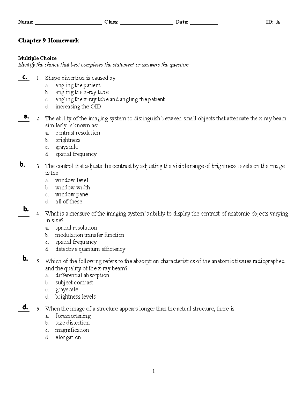 Physics 101: Chapter 9 Homework Multiple Choice Questions - Studocu