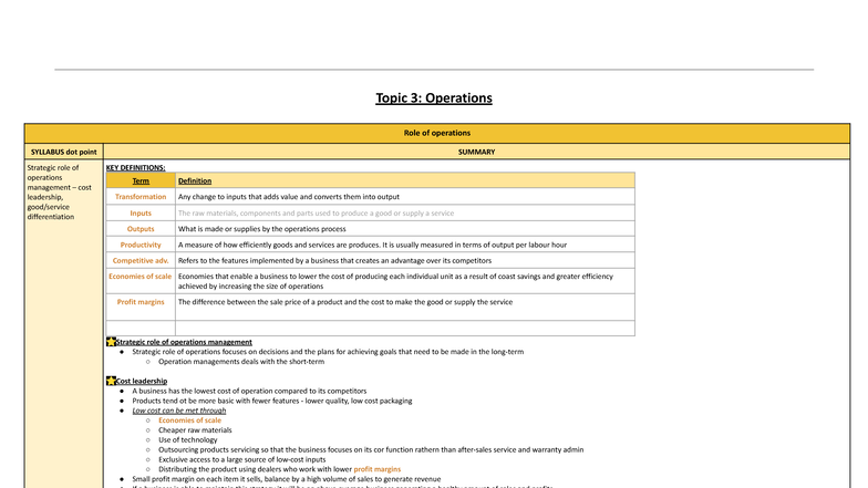 Operations Management: Key Principles and Practices (Syllabus Summary) - Studocu