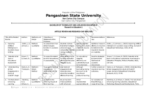 SG3 - Thanks - Study Guide in TLE 1-Introduction to Industrial Arts 1 ...