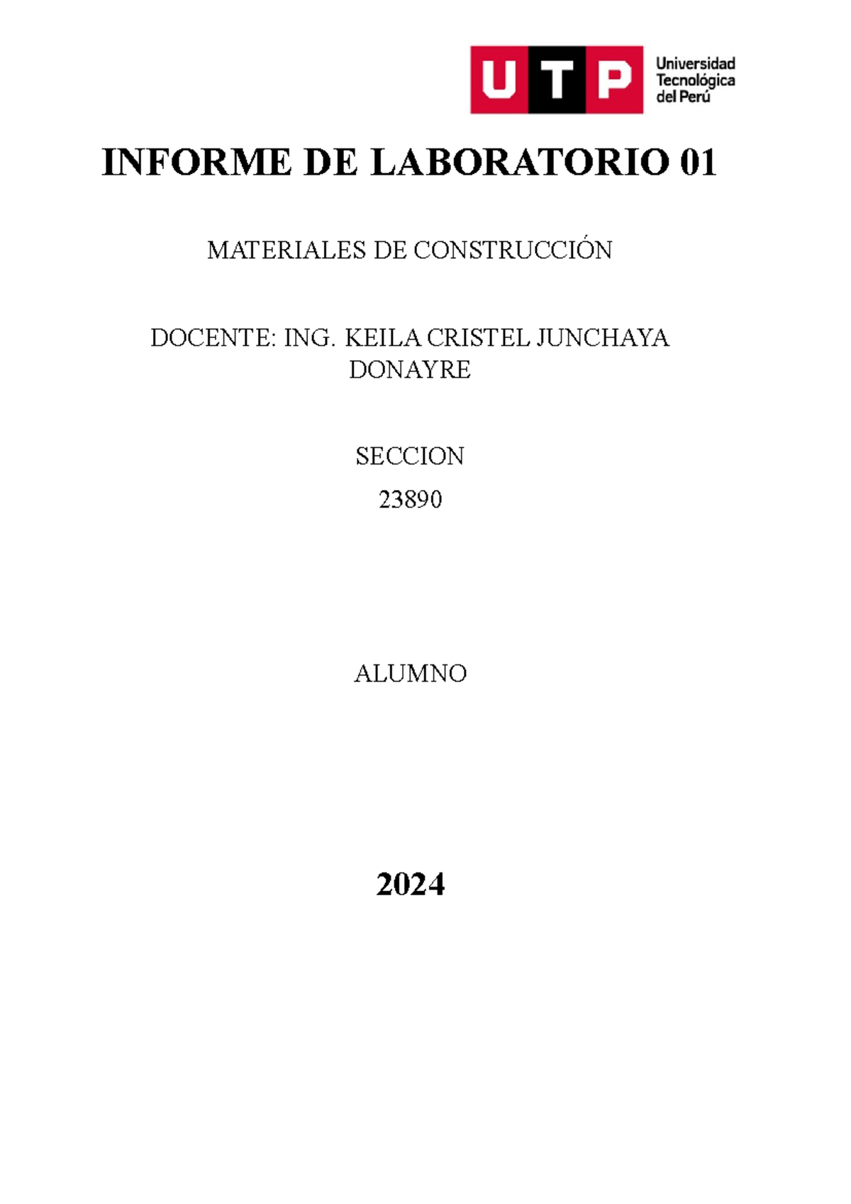 Informe Laboratorio 1: Finura del Cemento con Malla N.º 200 ASTM - Studocu