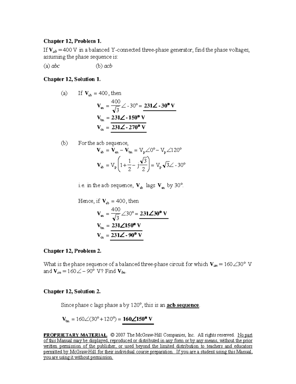 Chapter 12 - Alexander Solutions for Circuit Analysis Problems - Studocu
