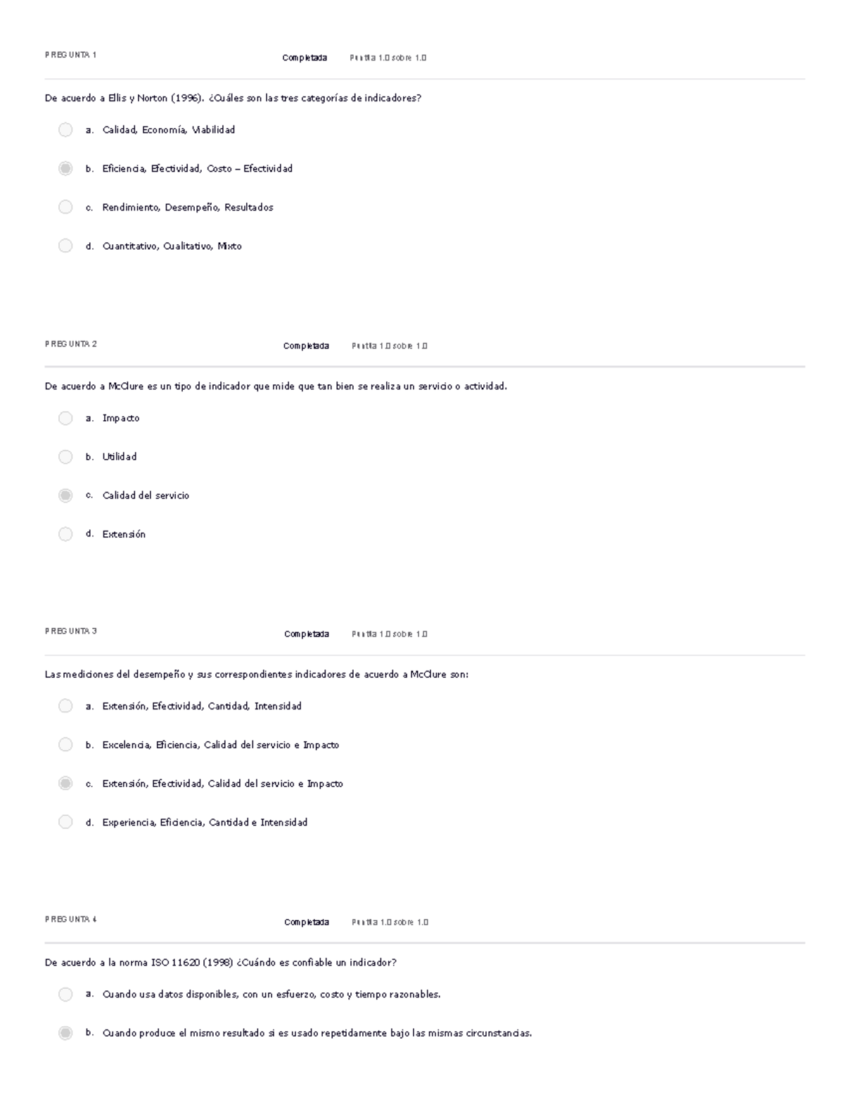Modalidad de Exámenes Semana 3 B: Preguntas y Respuestas Clave - Studocu