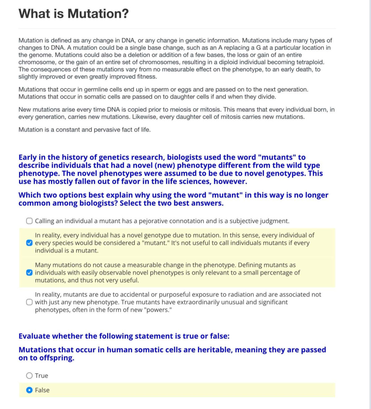 Final Exam Study Notes on Mutation and Genetic Variation (XYZ101) - Studocu