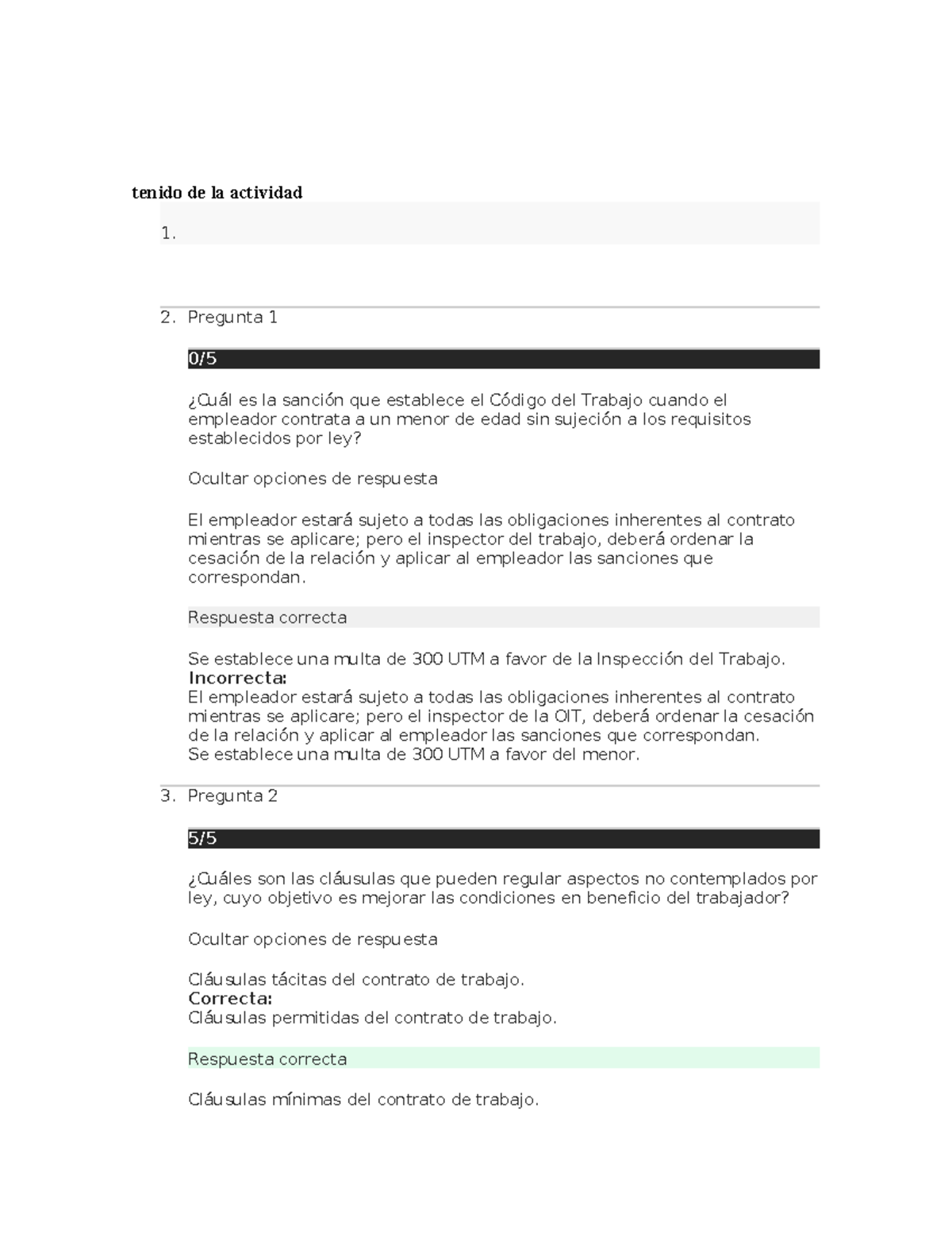 Prueba Final Derecho Laboral 1: Preguntas y Respuestas Clave - Studocu