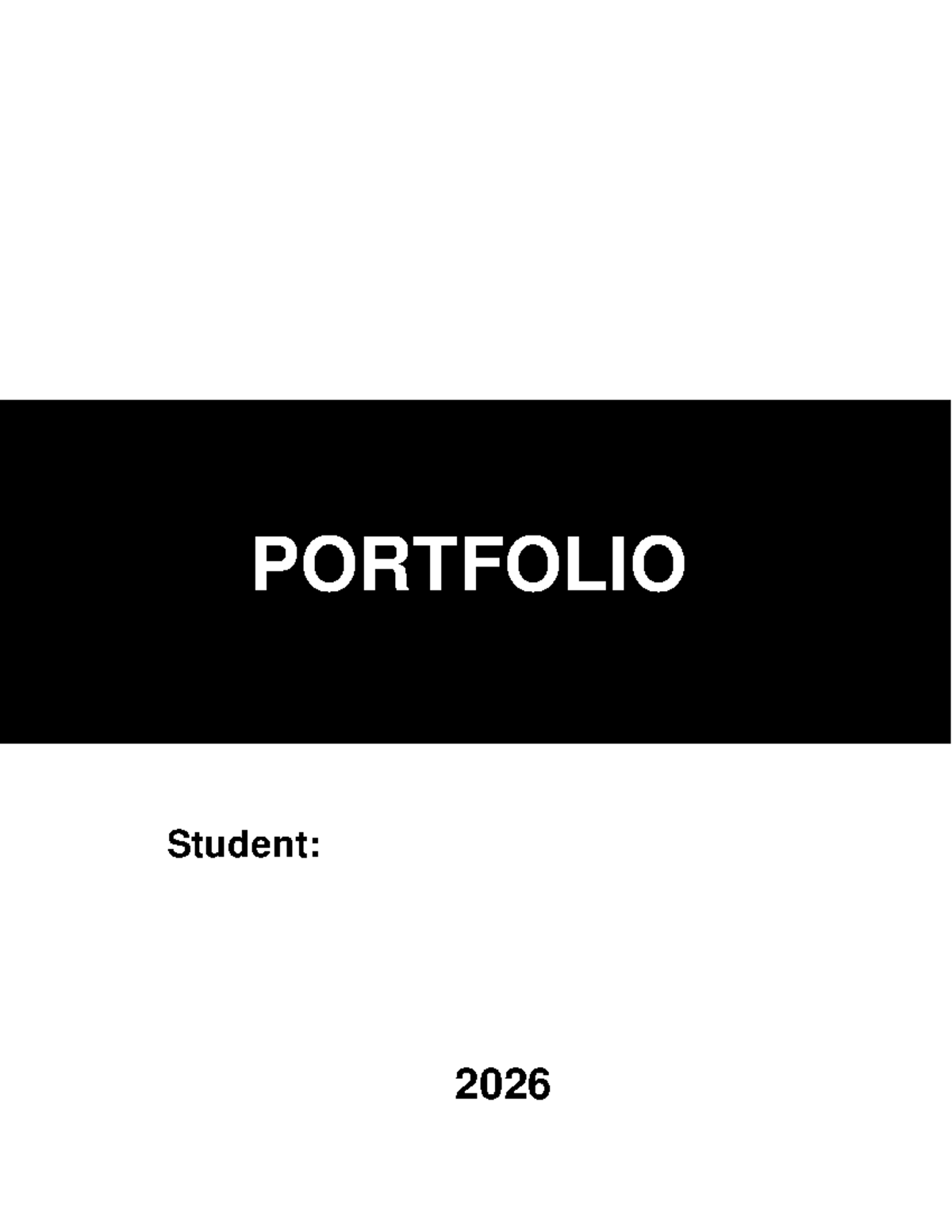 Portfolio for English Course 2026: Reflections & Writing Tasks - Studocu