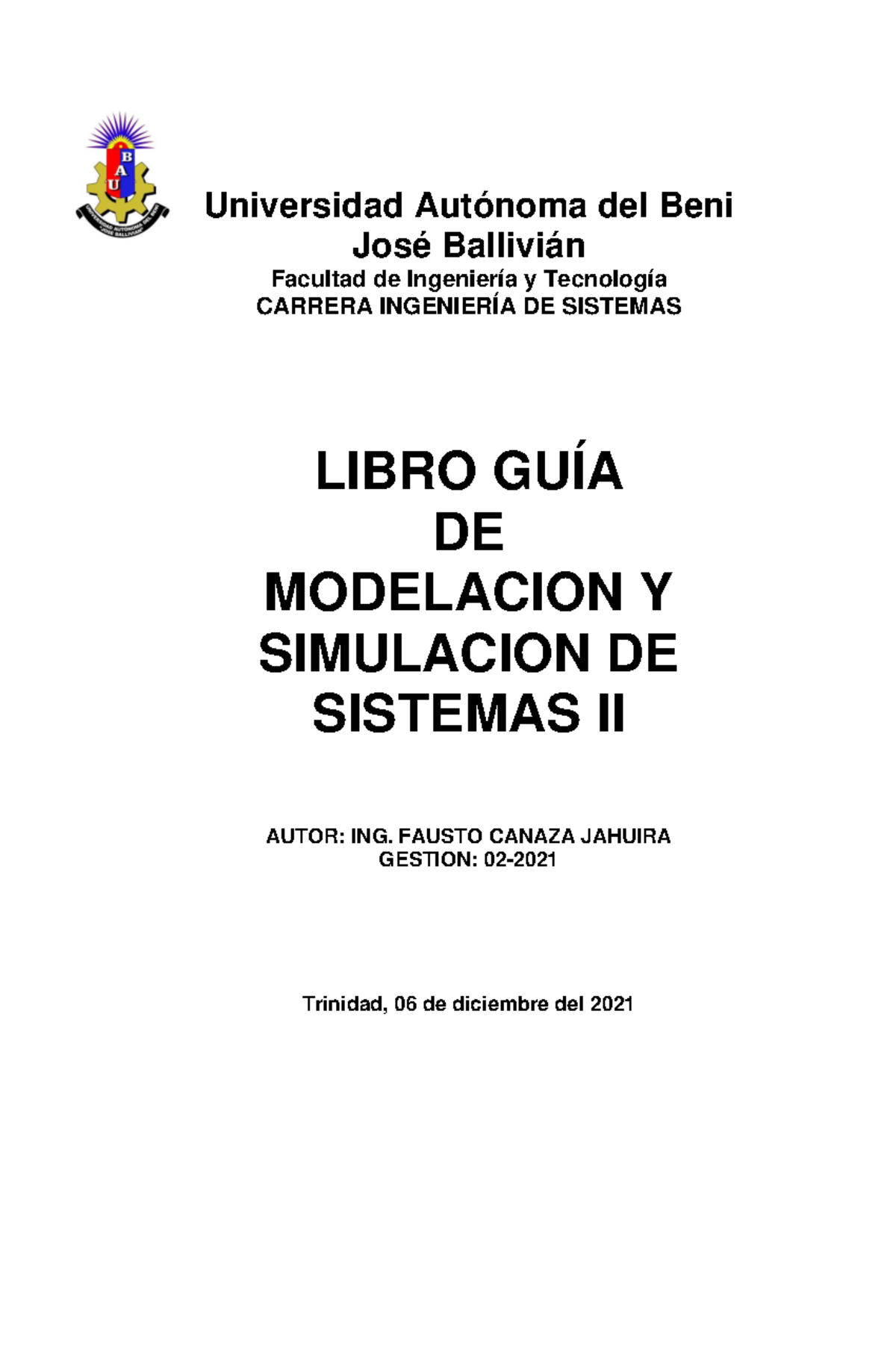 Guía de Modelación y Simulación de Sistemas II - TEMA 1 - Studocu