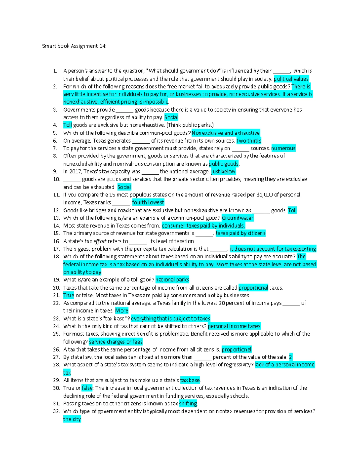TX POL CHAP 12 - Smartbook assignment and homework - Chapter 12 1. A(n) interest group is an ...