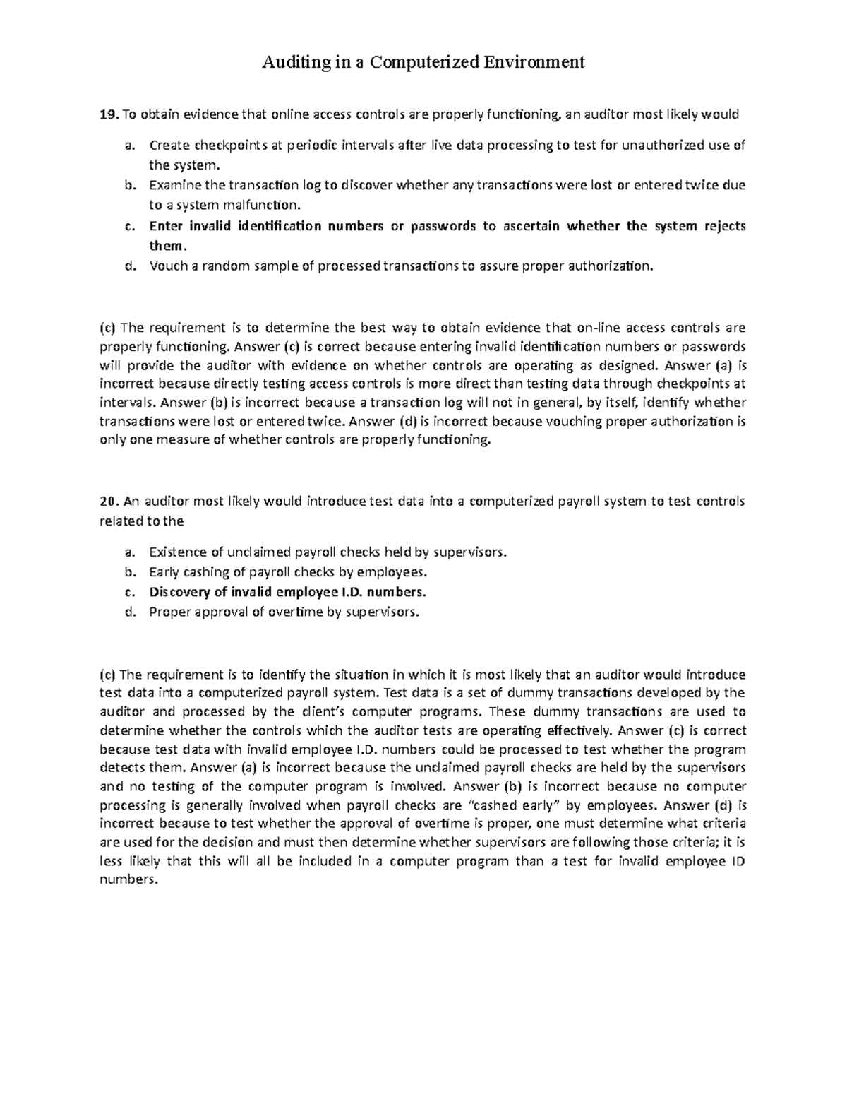 Financial Accounting Problem 50: Answers and Explanations - Studocu